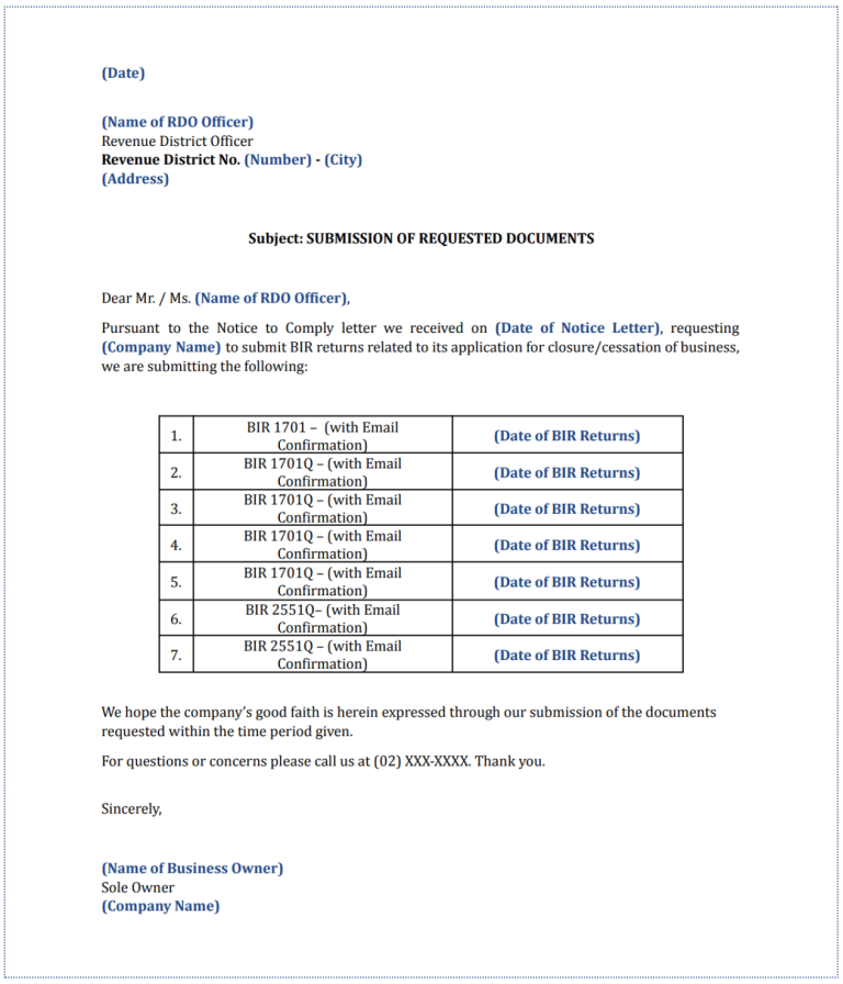 How to Respond to BIR Letters and Notices (Practical Guide)